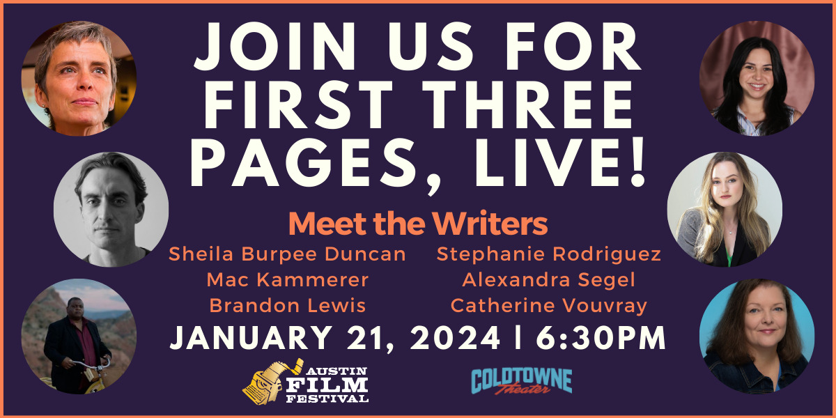 First Three Pages LIVE! - Austin Film Festival